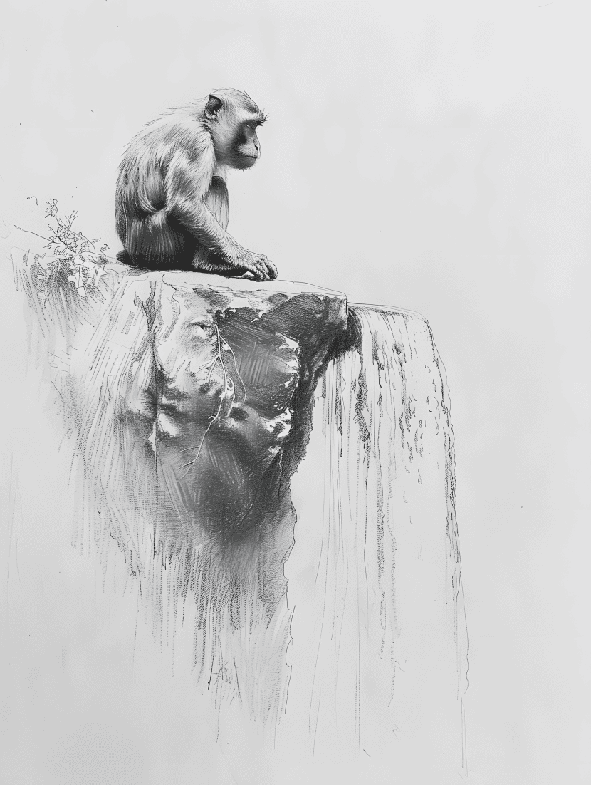 25 Playful Monkey Sketches for Jungle-Themed Art Projects - Brighter ...