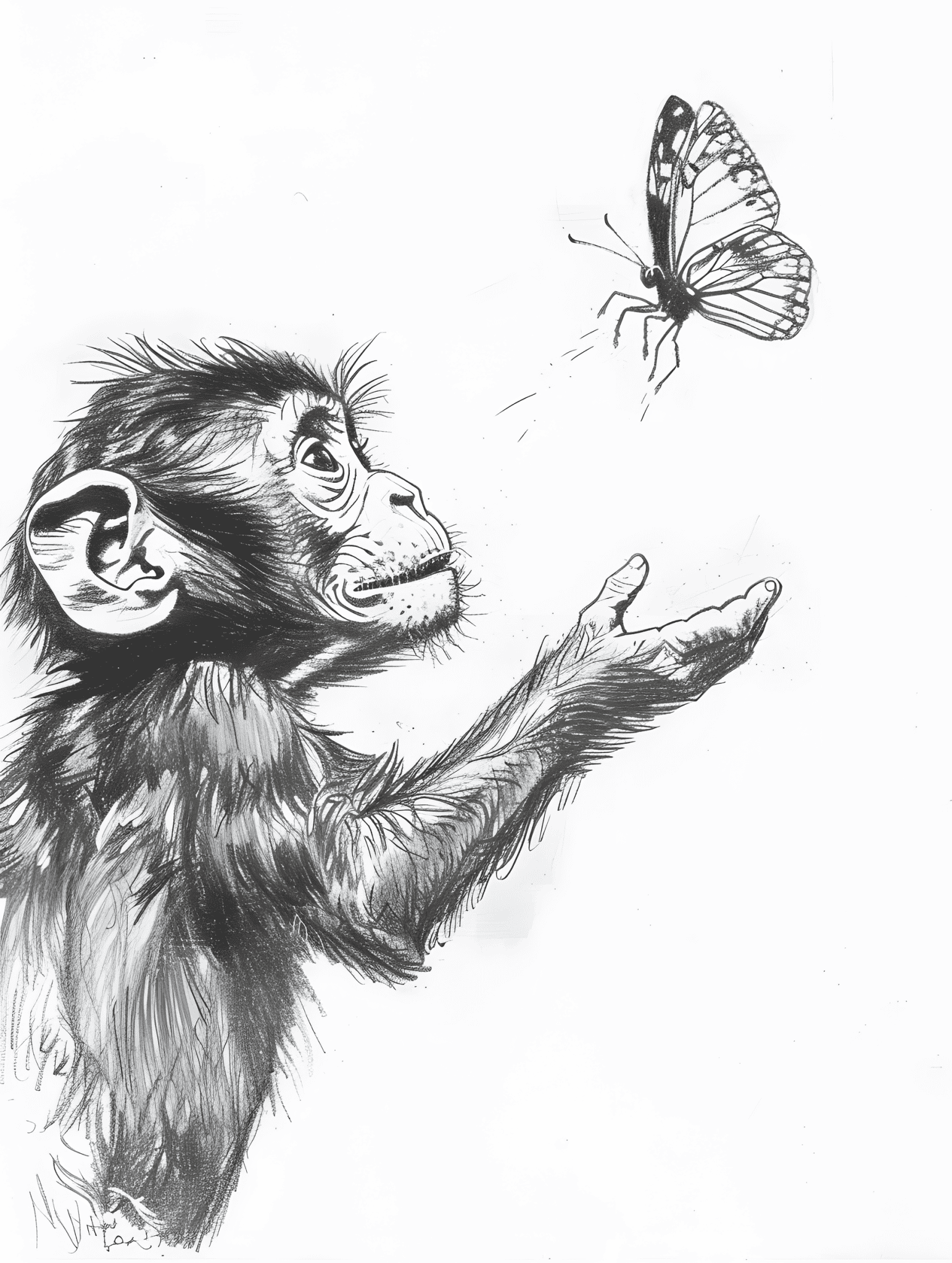 25 Playful Monkey Sketches for Jungle-Themed Art Projects - Brighter ...