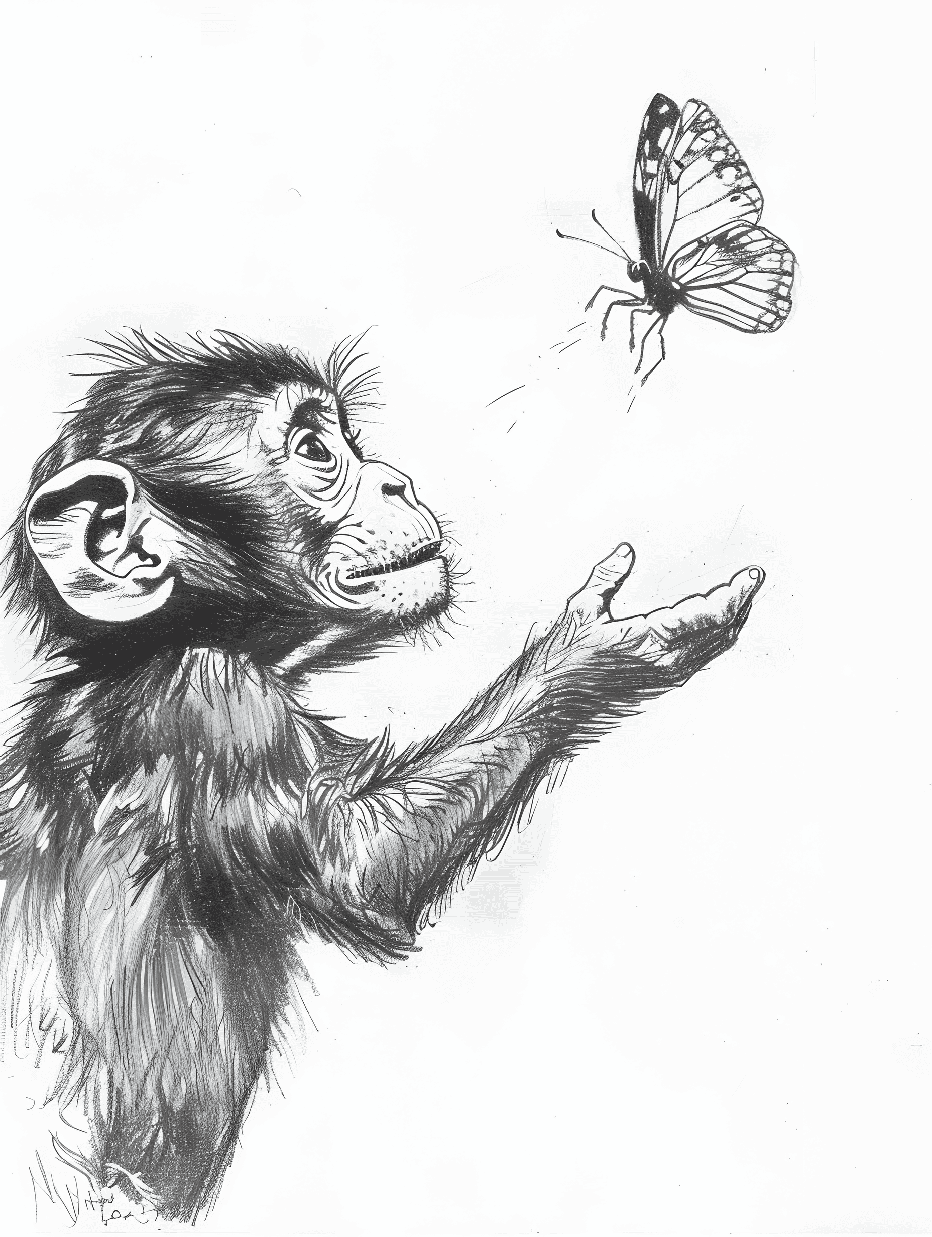25 Playful Monkey Sketches for Jungle-Themed Art Projects - Brighter ...