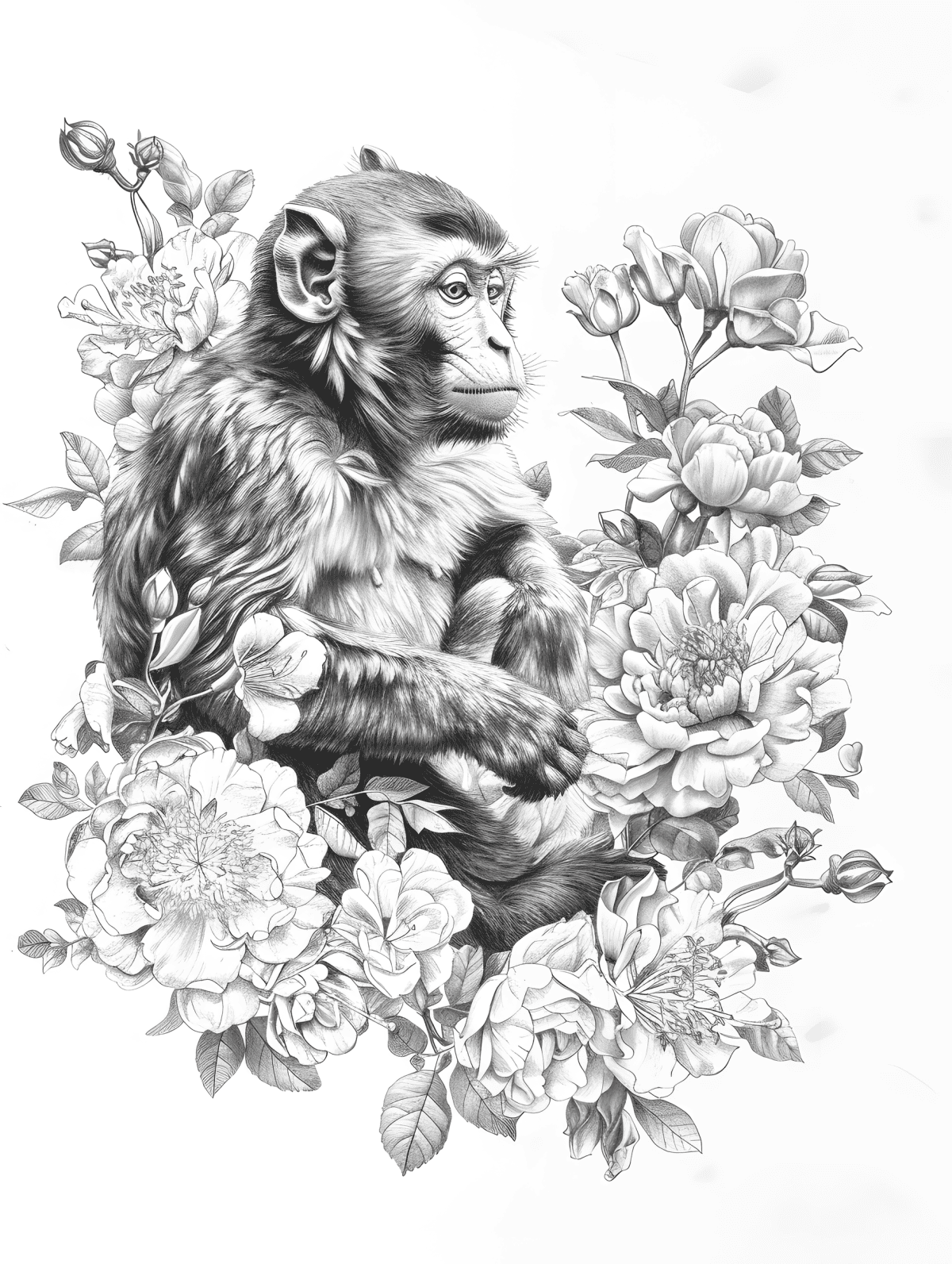 25 Playful Monkey Sketches for Jungle-Themed Art Projects - Brighter ...