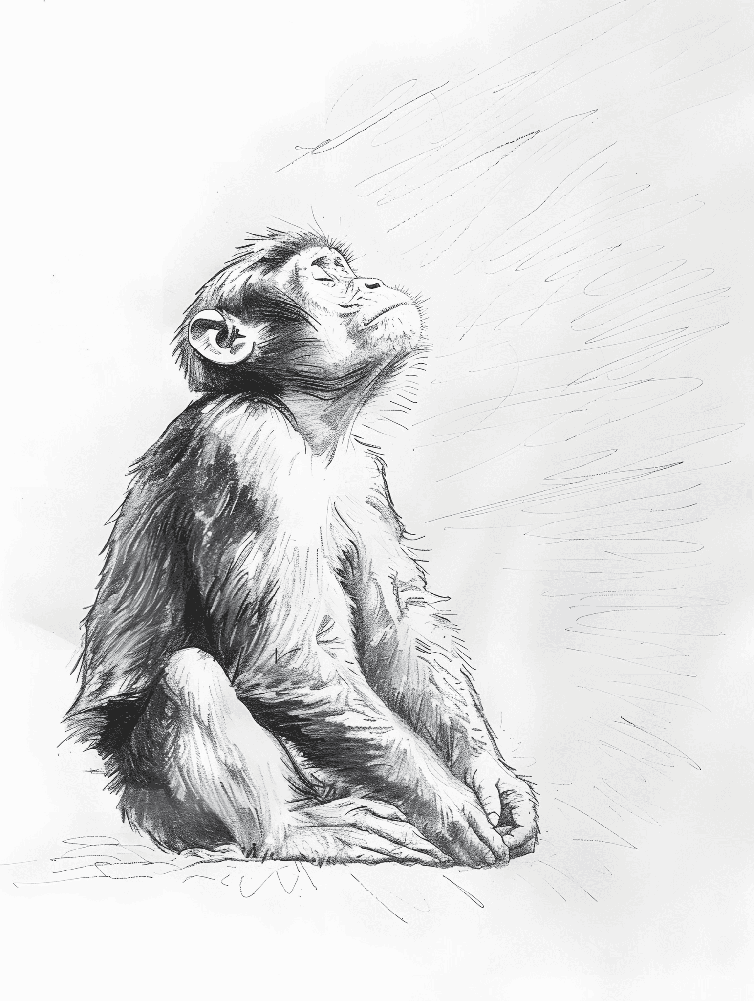 25 Playful Monkey Sketches for Jungle-Themed Art Projects - Brighter ...