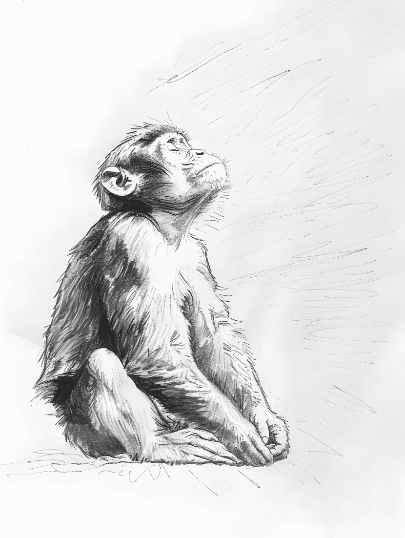 25 Playful Monkey Sketches for Jungle-Themed Art Projects - Brighter ...