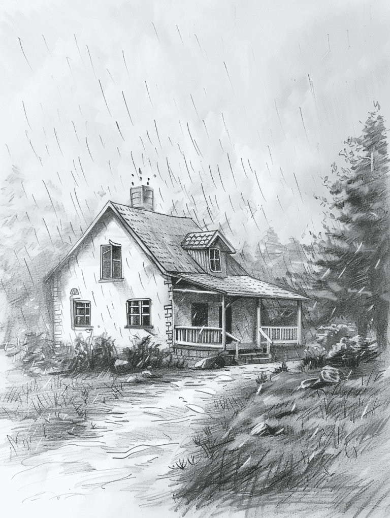 20 Charming Cottage Sketches for Cozy Vibes - Brighter Craft