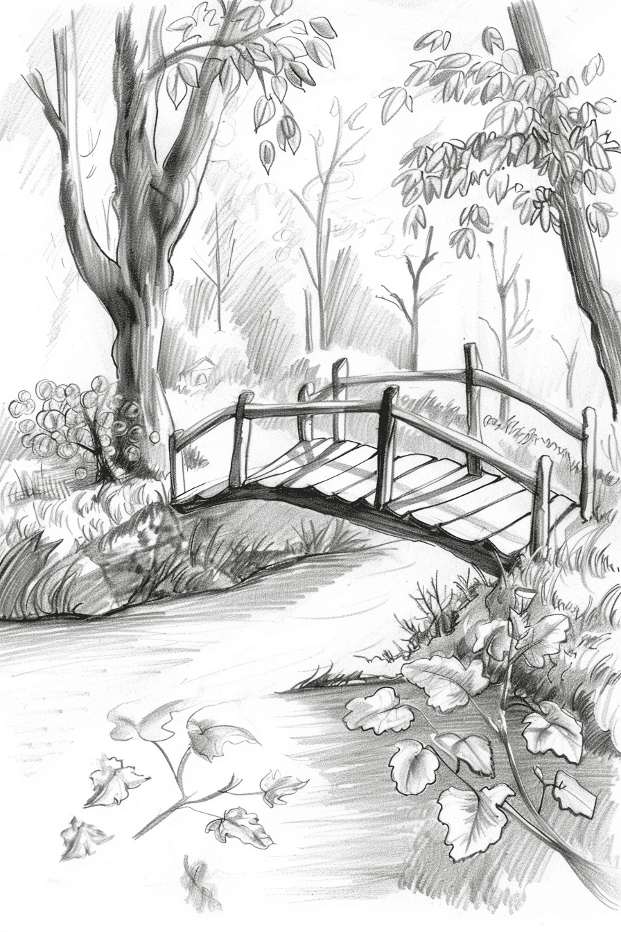 25 Tranquil Autumn Forest Sketches for Nature Lovers - Brighter Craft