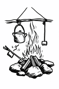 25 Cozy Campfire Doodles for Autumn-Themed Art Projects - Brighter Craft