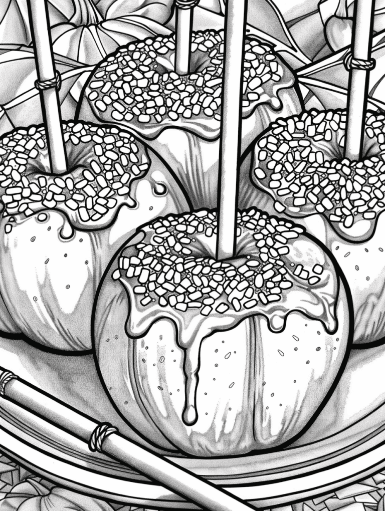 30 Whimsical Autumn Baking Coloring Pages for Creative Fall Fun ...