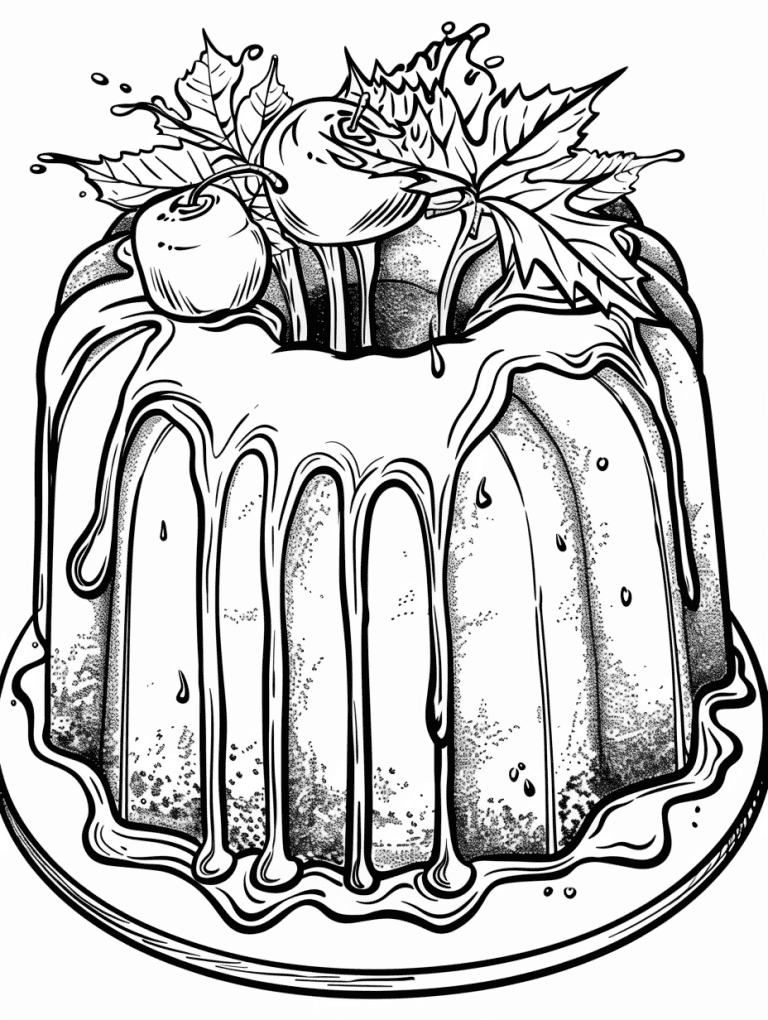 30 Whimsical Autumn Baking Coloring Pages for Creative Fall Fun ...
