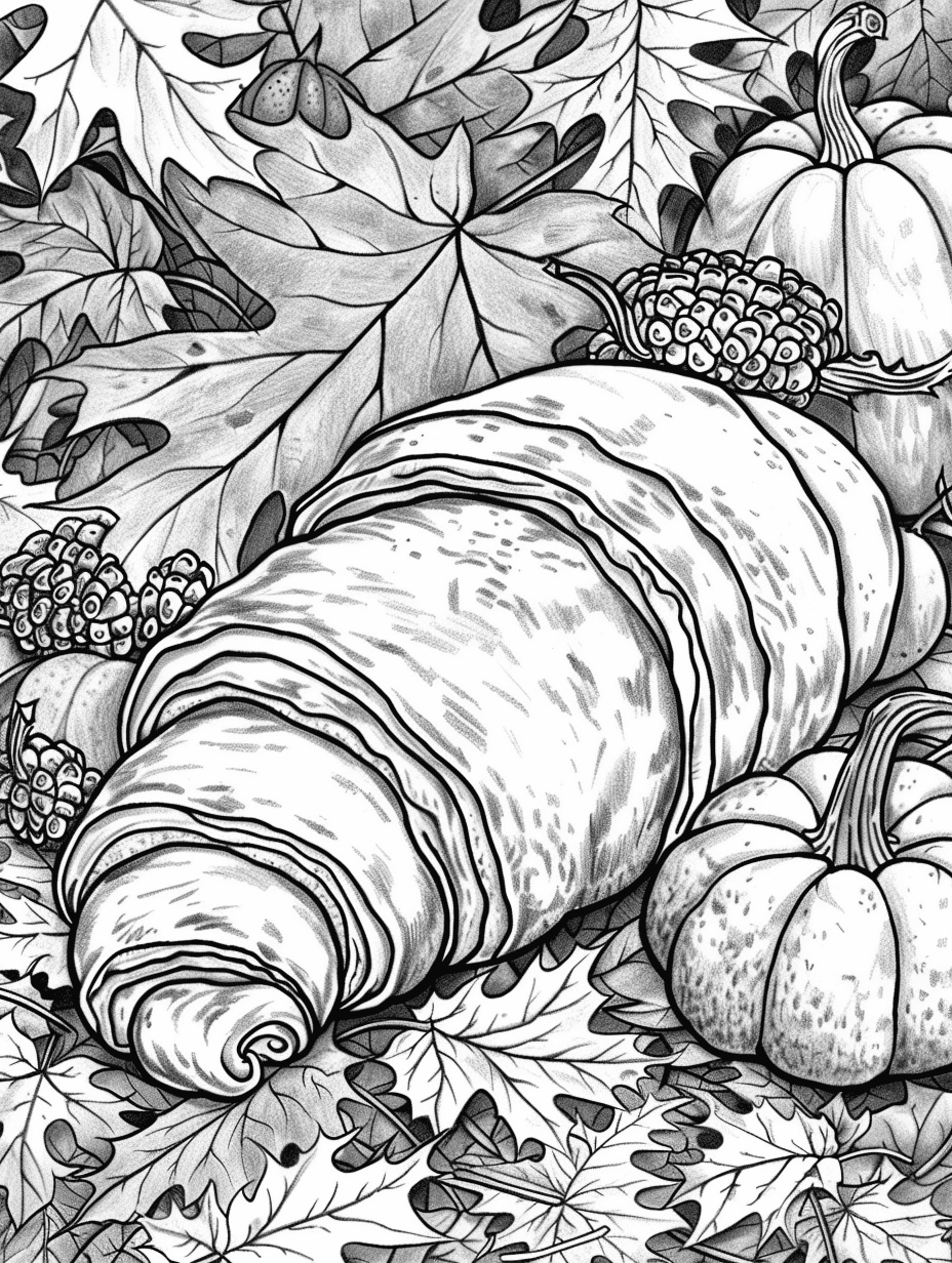 30 Whimsical Autumn Baking Coloring Pages for Creative Fall Fun ...