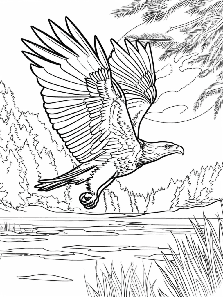 30 Majestic Eagle Coloring Pages for Nature Enthusiasts - Brighter Craft
