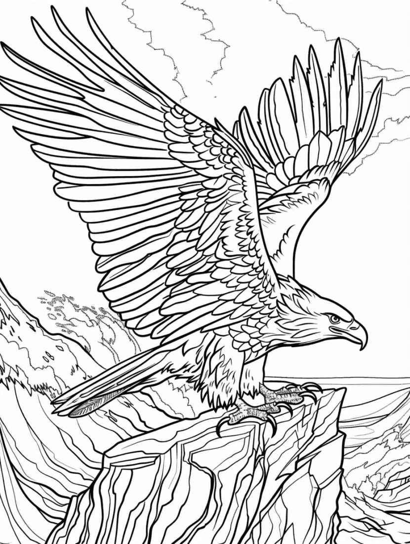 30 Majestic Eagle Coloring Pages for Nature Enthusiasts - Brighter Craft