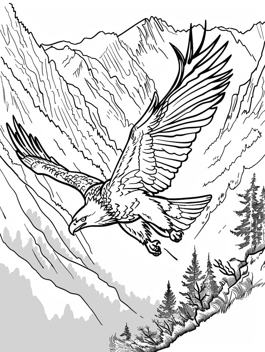 30 Majestic Eagle Coloring Pages for Nature Enthusiasts - Brighter Craft