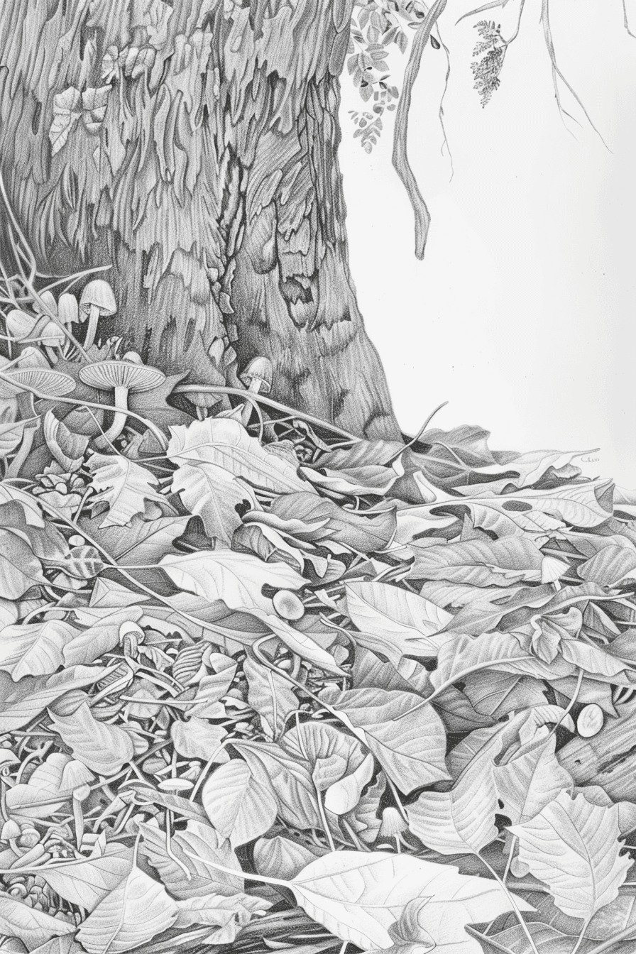 25 Tranquil Autumn Forest Sketches for Nature Lovers - Brighter Craft