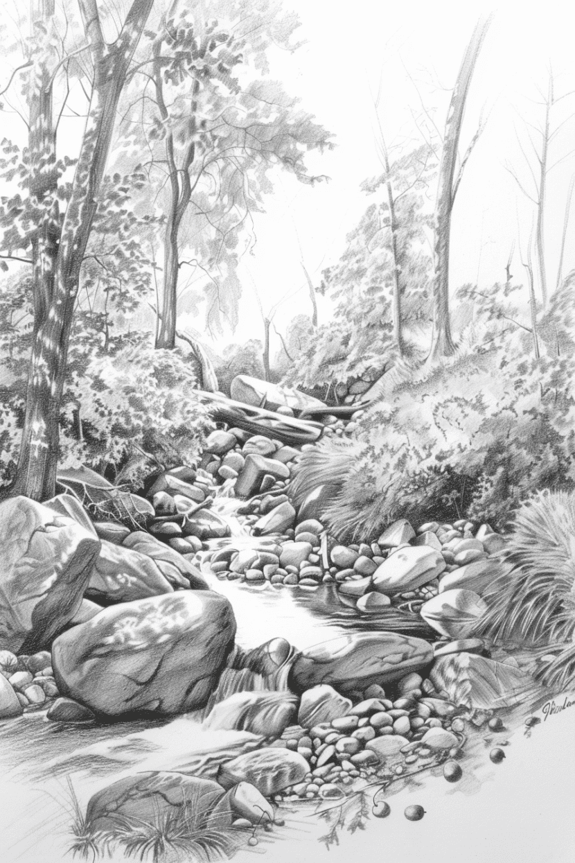 25 Tranquil Autumn Forest Sketches for Nature Lovers - Brighter Craft