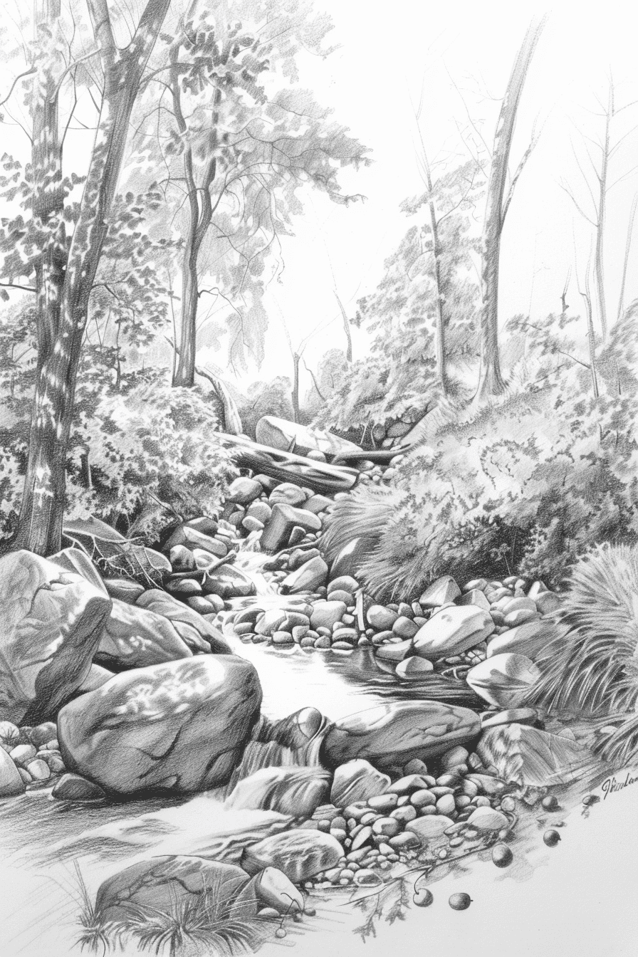 25 Tranquil Autumn Forest Sketches for Nature Lovers - Brighter Craft
