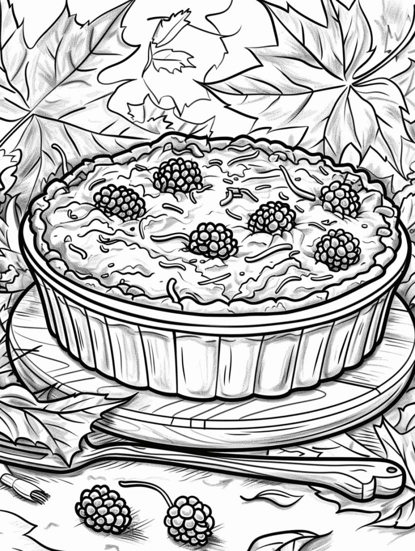 30 Whimsical Autumn Baking Coloring Pages for Creative Fall Fun ...