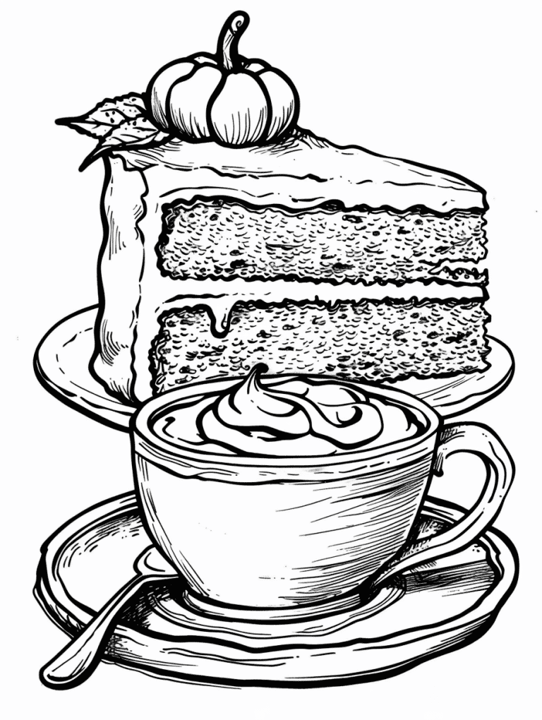 30 Whimsical Autumn Baking Coloring Pages for Creative Fall Fun ...