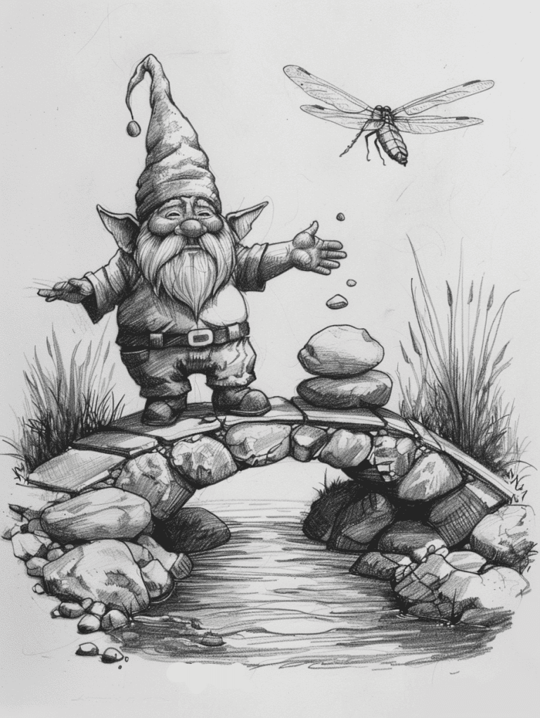 35 Whimsical Gnome Drawing Ideas for Fairy Garden Inspiration ...
