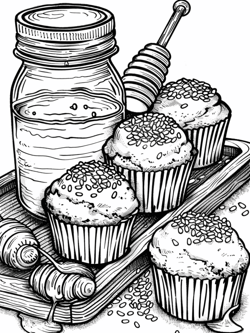 30 Whimsical Autumn Baking Coloring Pages for Creative Fall Fun ...