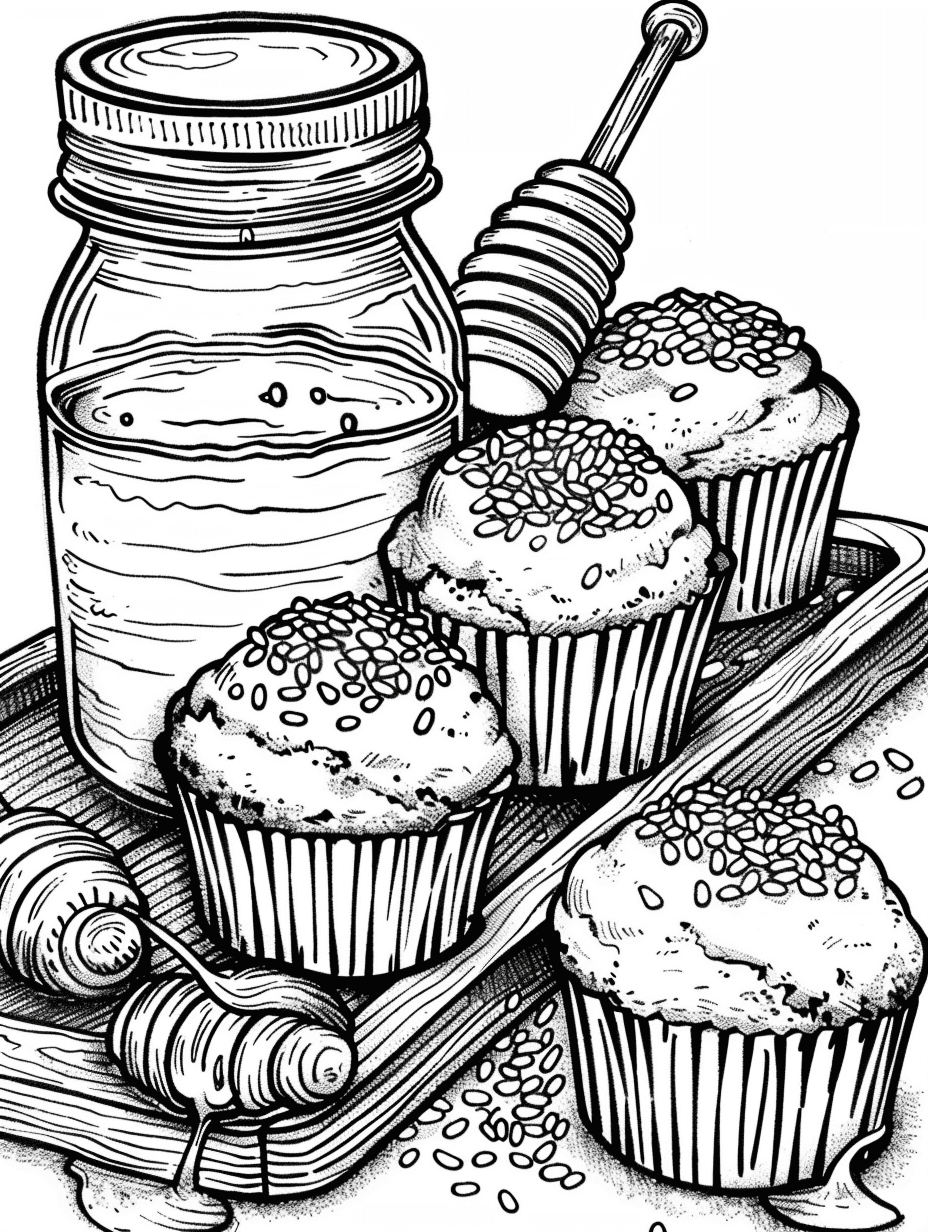 30 Whimsical Autumn Baking Coloring Pages for Creative Fall Fun ...