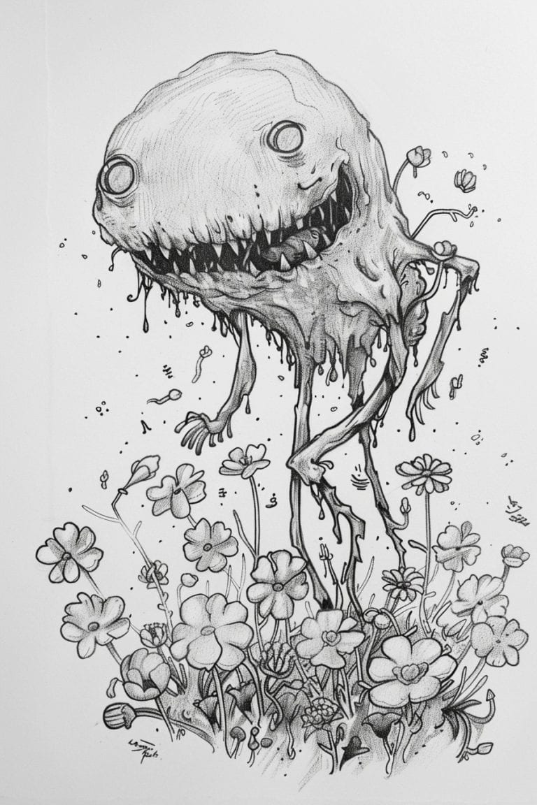 20 Adorable Monsters to Sketch This Halloween - Brighter Craft