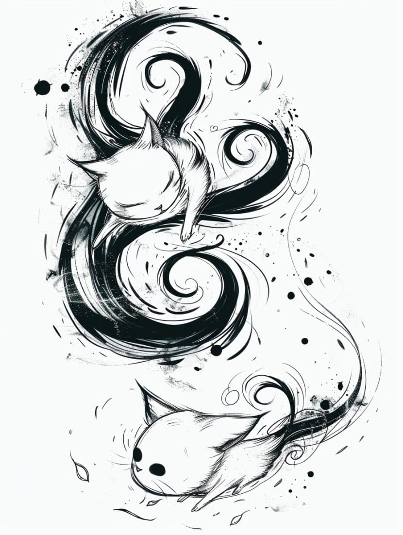 30 Cute and Spooky Ghost Cat Doodles to Draw This Halloween - Brighter ...