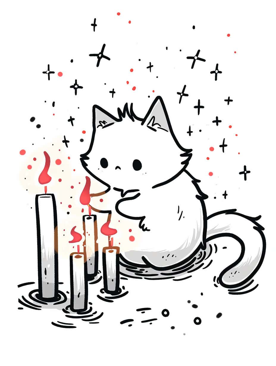 30 Cute and Spooky Ghost Cat Doodles to Draw This Halloween - Brighter ...