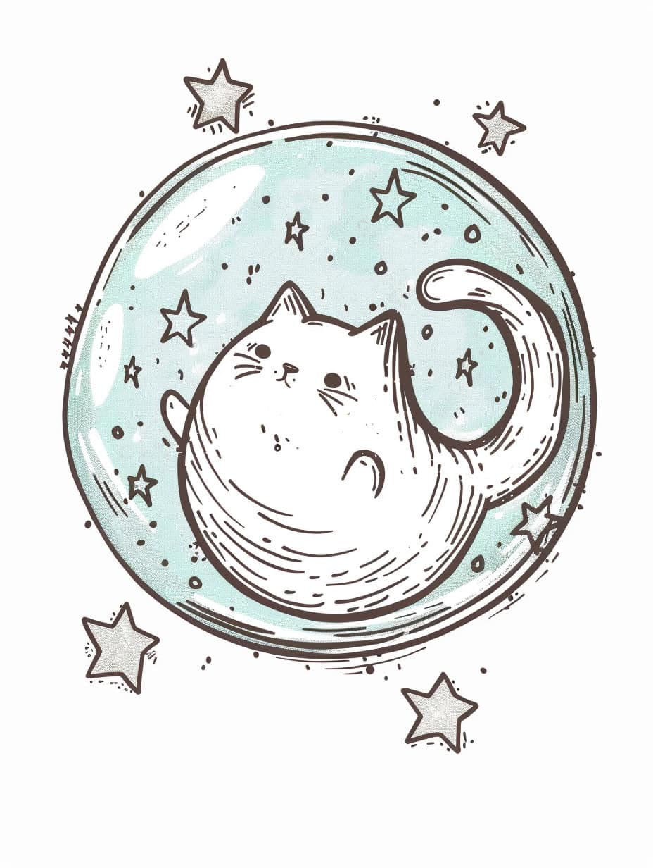 30 Cute and Spooky Ghost Cat Doodles to Draw This Halloween - Brighter ...