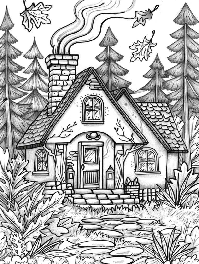 25 Relaxing Autumn Coloring Pages for Stress Relief - Brighter Craft