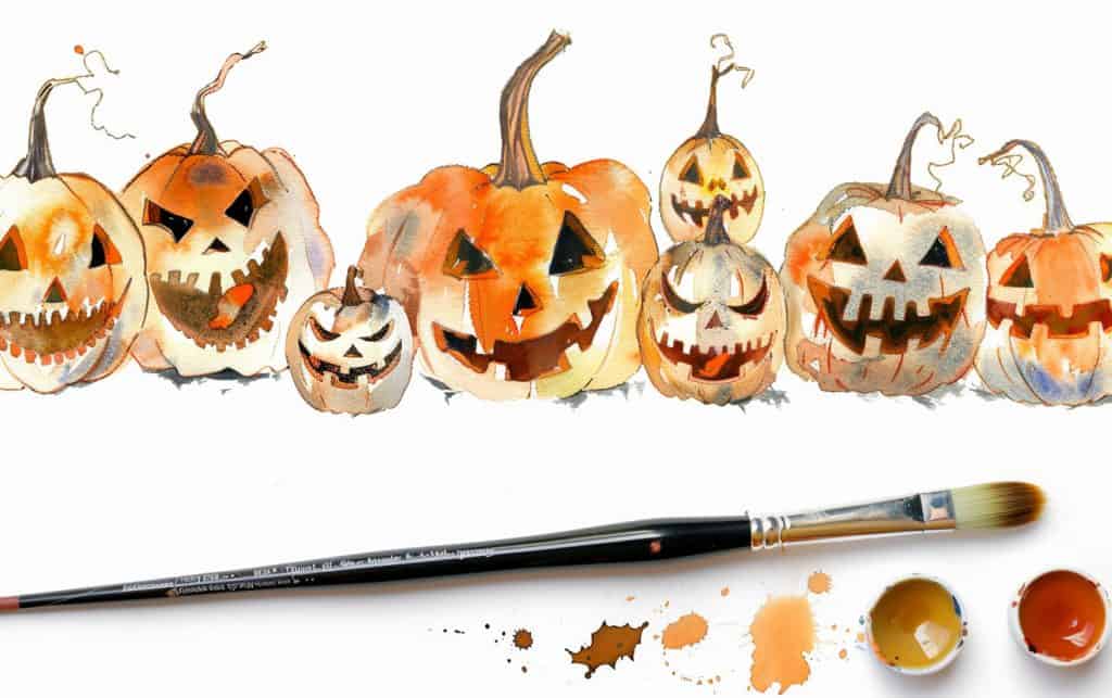 30 Fun and Easy Halloween Watercolor Paintings for All Ages - Brighter ...