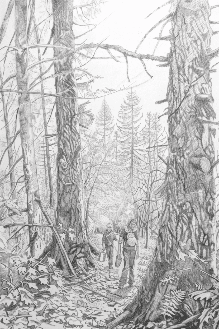 30 Realistic Autumn Pencil Drawings - Brighter Craft