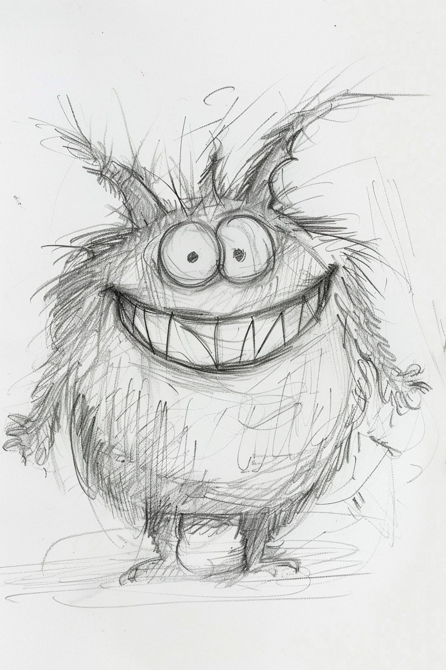 20 Adorable Monsters to Sketch This Halloween - Brighter Craft