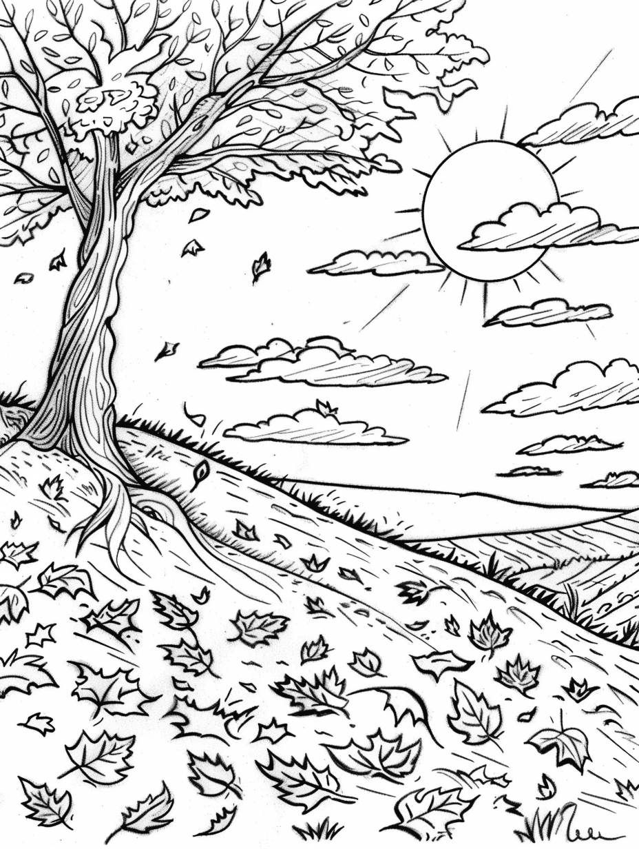 25 Relaxing Autumn Coloring Pages for Stress Relief - Brighter Craft