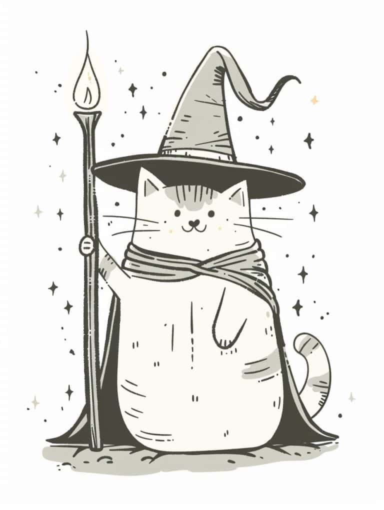 30 Cute and Spooky Ghost Cat Doodles to Draw This Halloween - Brighter ...