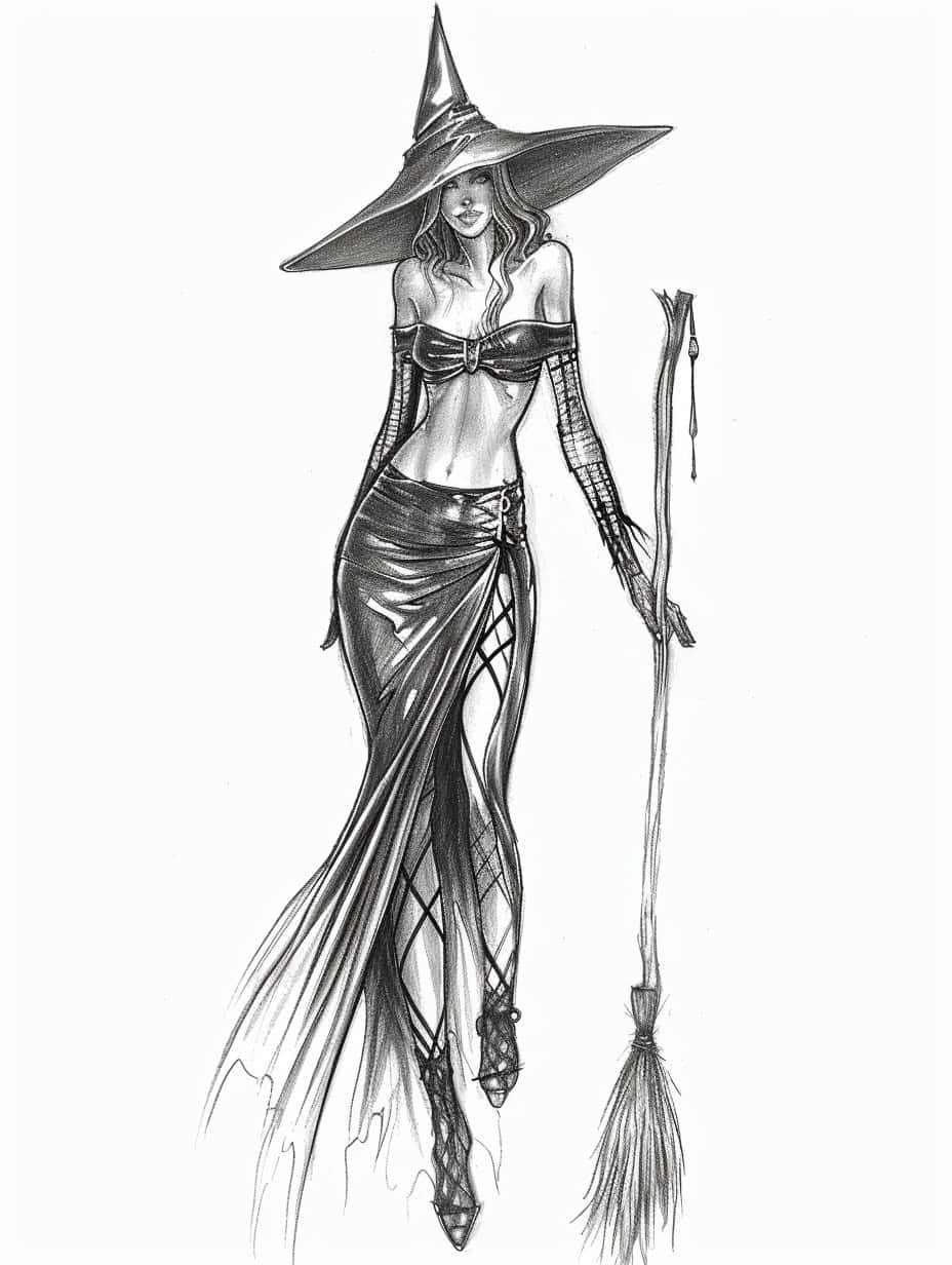 25 Costume Sketch Ideas for a Magical Halloween - Brighter Craft