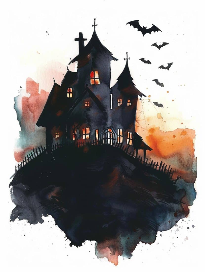 30 Fun and Easy Halloween Watercolor Paintings for All Ages - Brighter ...