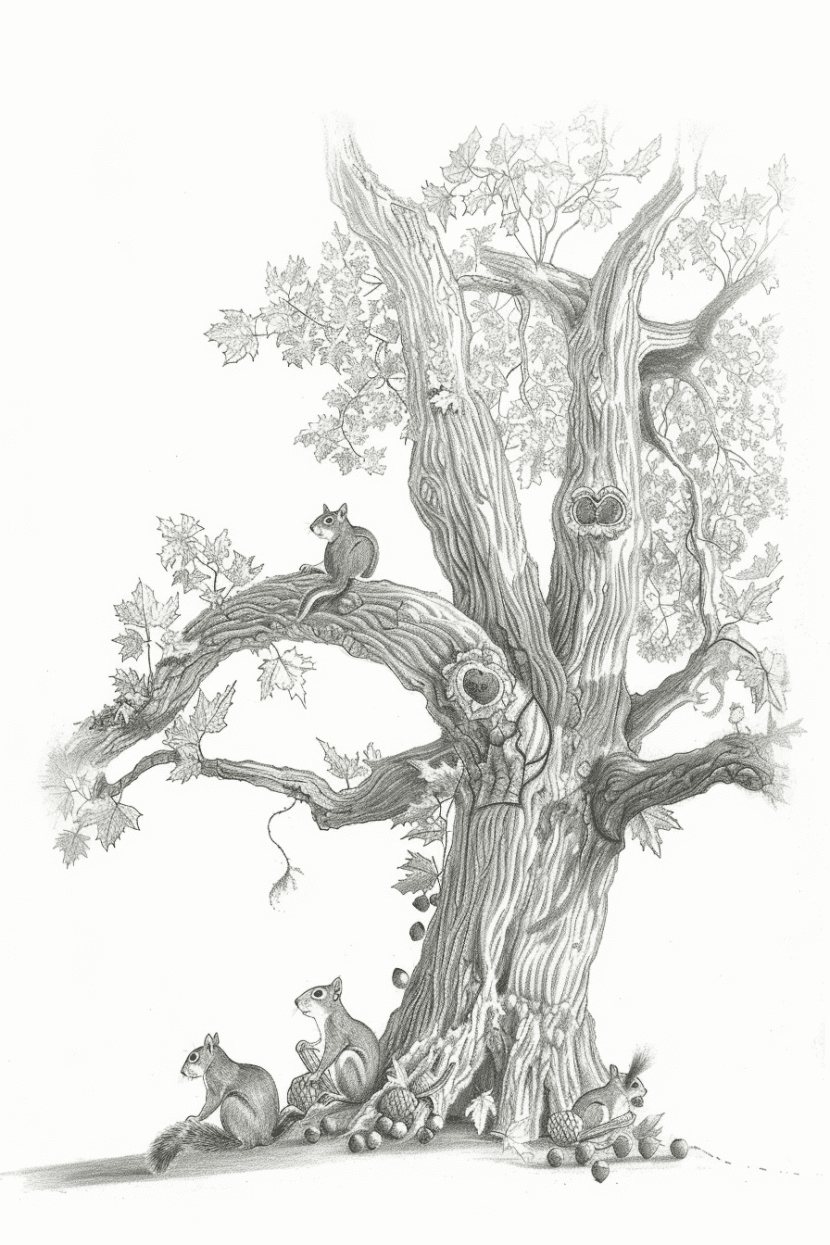 30 Realistic Autumn Pencil Drawings - Brighter Craft