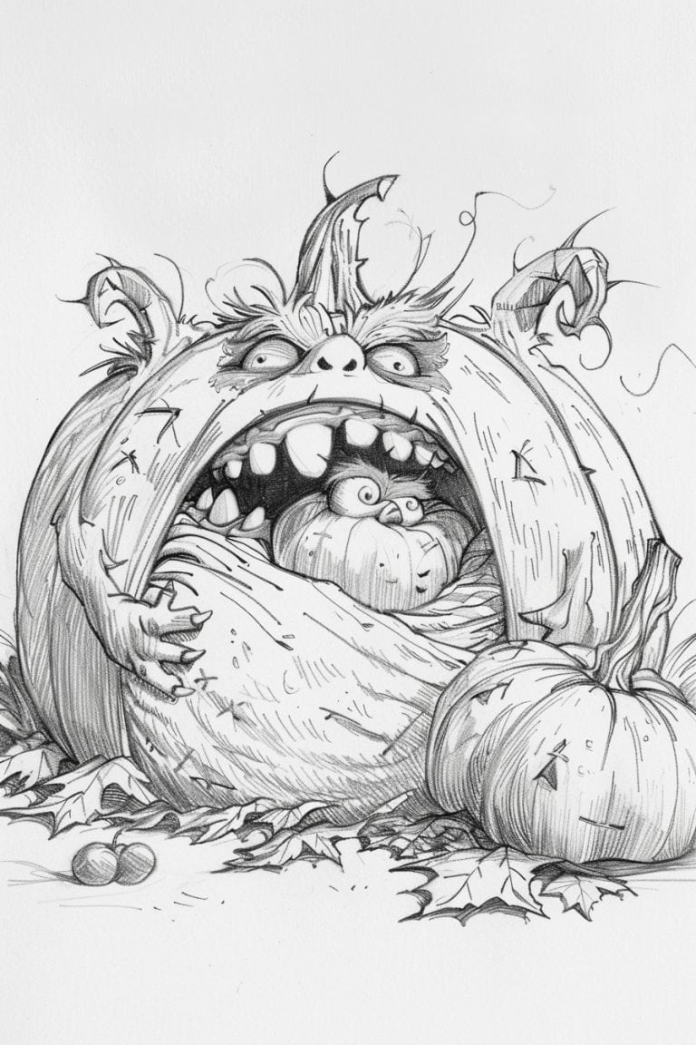 20 Adorable Monsters to Sketch This Halloween - Brighter Craft