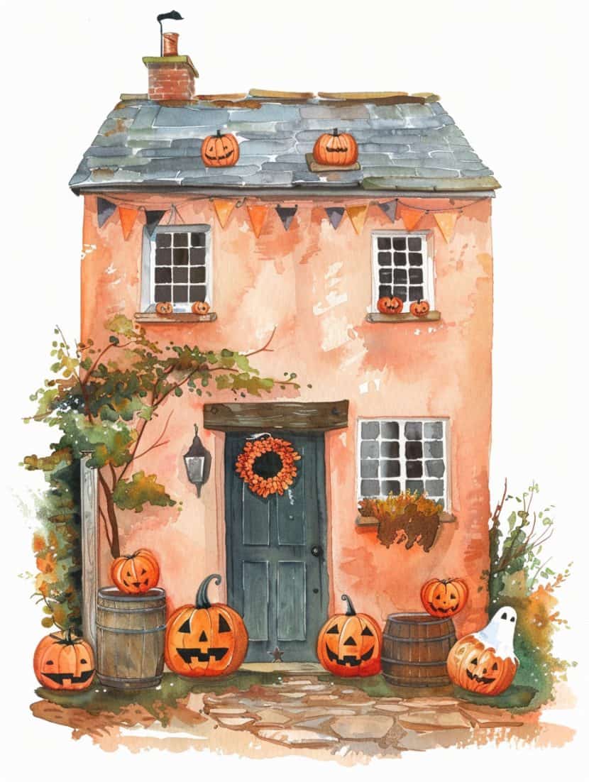 30 Fun and Easy Halloween Watercolor Paintings for All Ages - Brighter ...