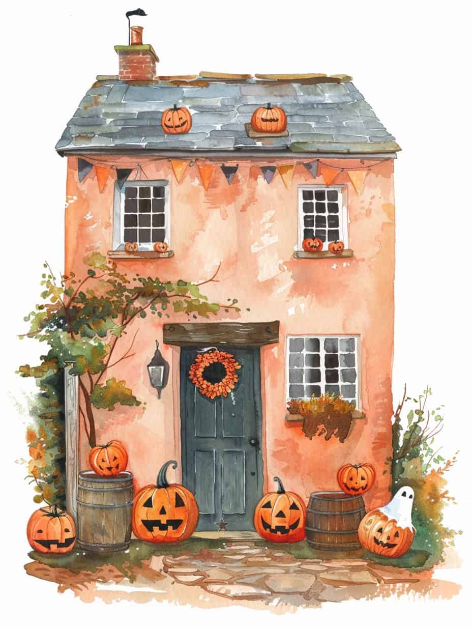 30 Fun and Easy Halloween Watercolor Paintings for All Ages - Brighter ...