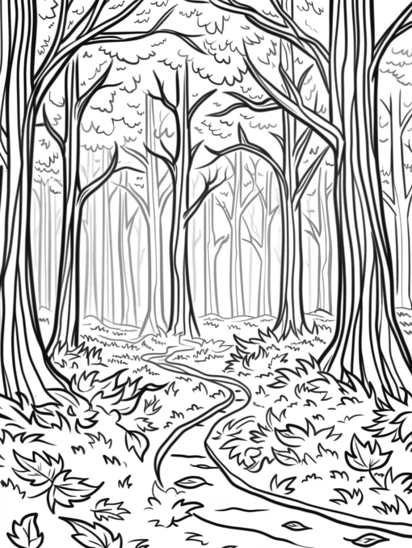 25 Relaxing Autumn Coloring Pages for Stress Relief - Brighter Craft