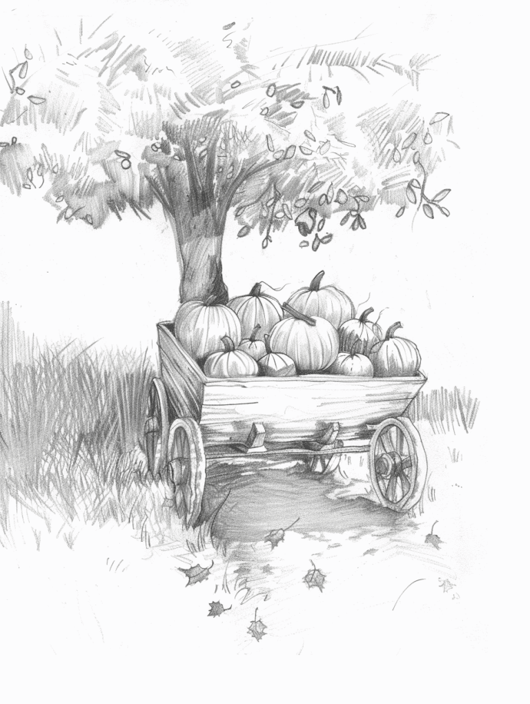 25 Easy Autumn Drawing Tutorials for Beginners - Brighter Craft