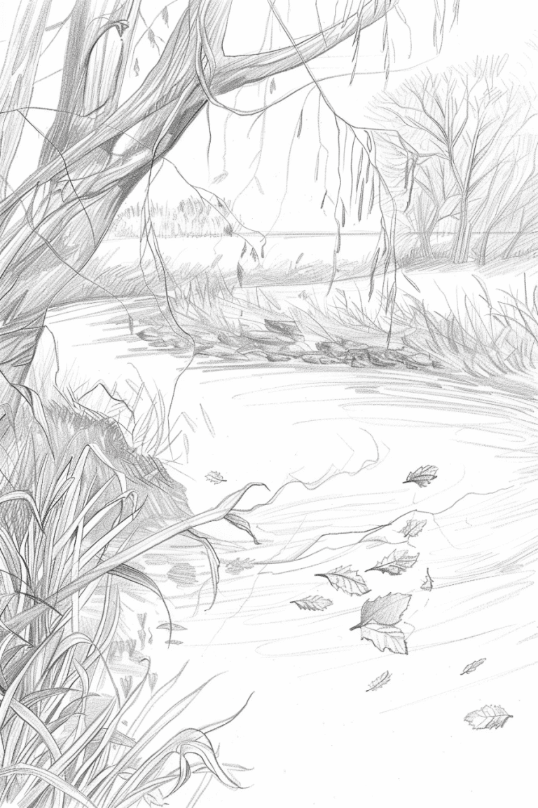 30 Realistic Autumn Pencil Drawings - Brighter Craft
