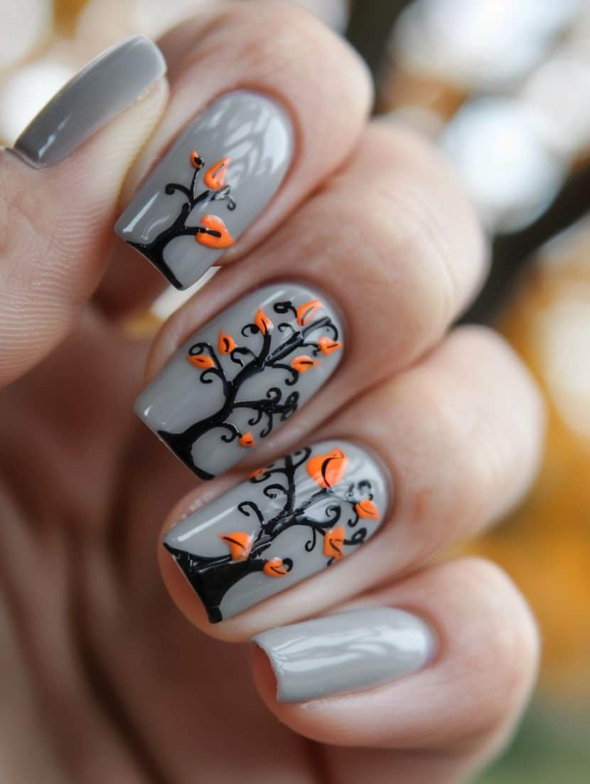25 Cool Fall Nail Inspiration Ideas to Try This Autumn - Brighter Craft