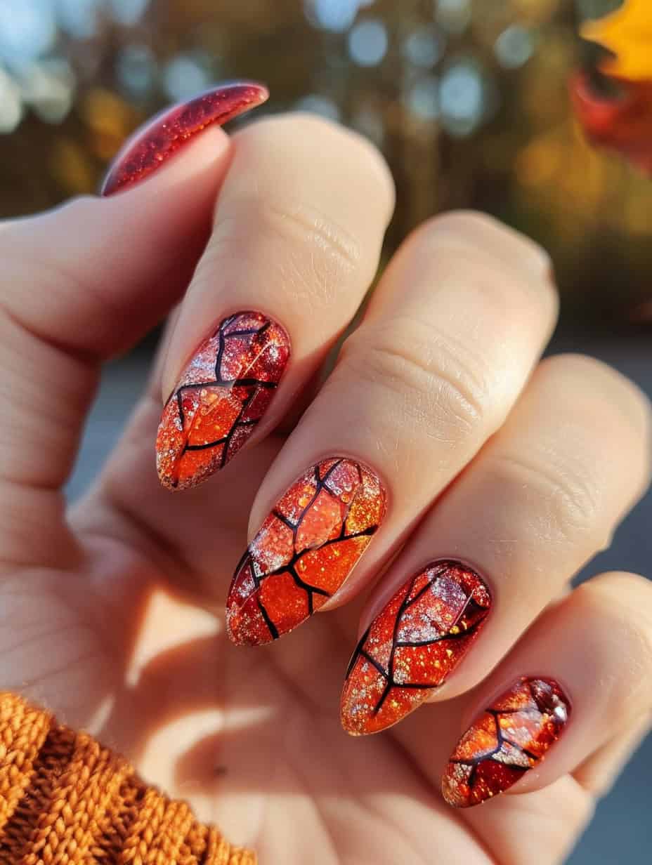 25 Cool Fall Nail Inspiration Ideas to Try This Autumn - Brighter Craft