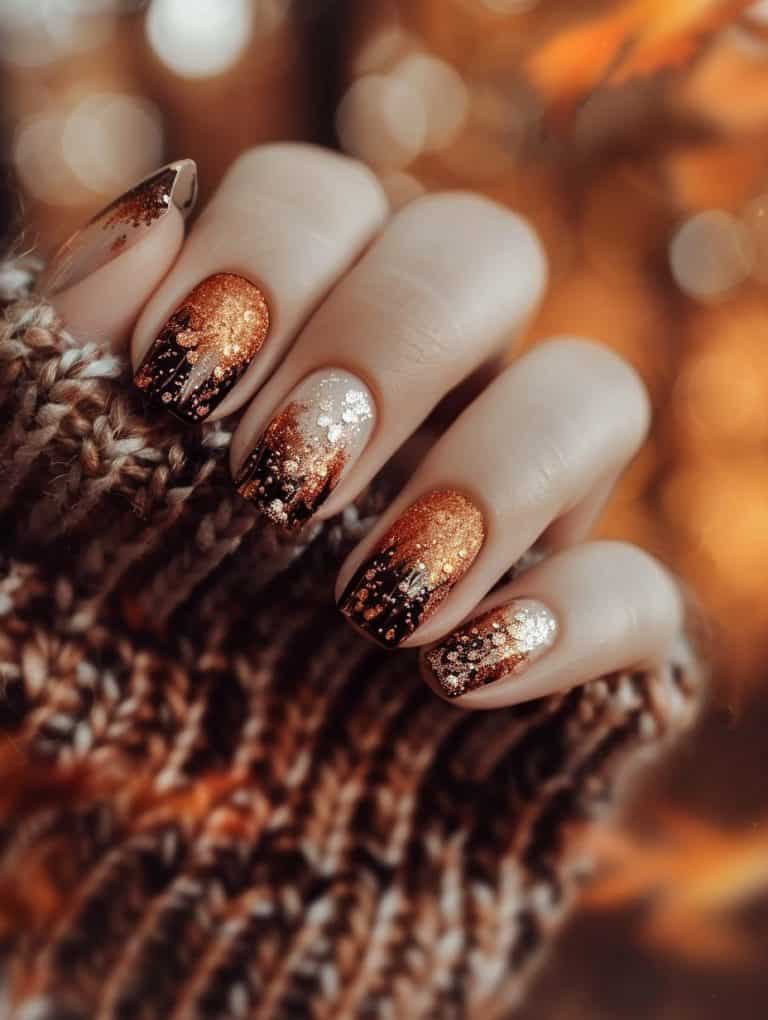 25 Cool Fall Nail Inspiration Ideas to Try This Autumn - Brighter Craft