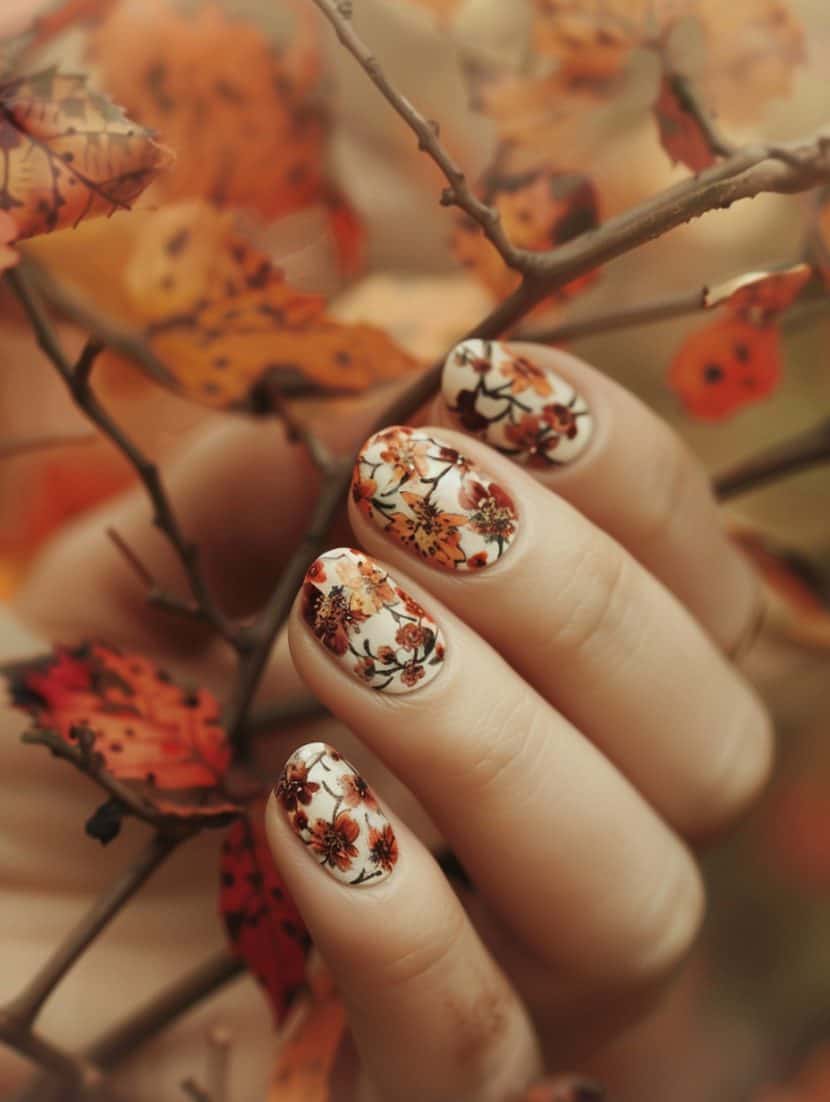 25 Cool Fall Nail Inspiration Ideas to Try This Autumn - Brighter Craft