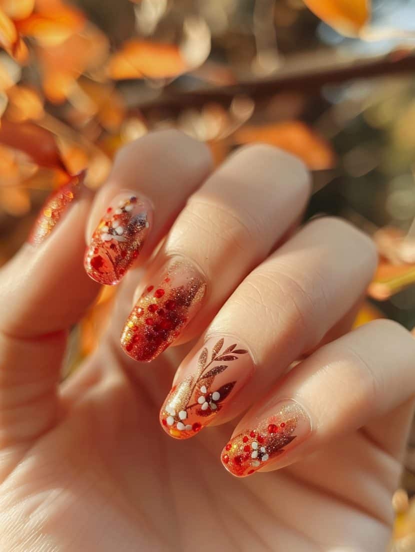25 Cool Fall Nail Inspiration Ideas to Try This Autumn - Brighter Craft