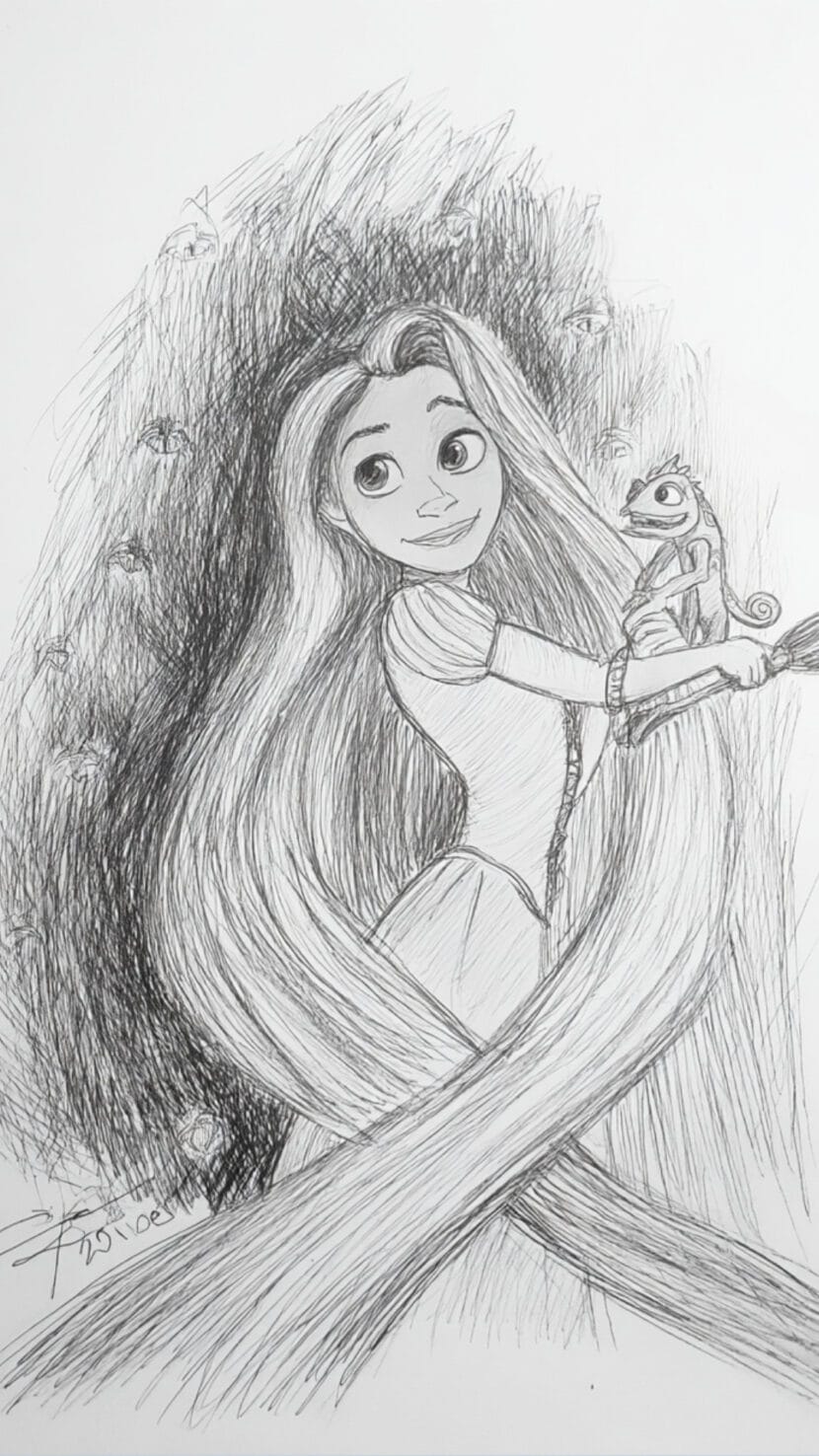 25 Disney Character Sketches That Will Inspire Your Art Journey ...