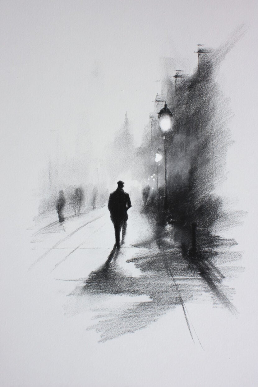 30 Striking Charcoal Drawing Ideas for Dramatic Artworks - Brighter Craft