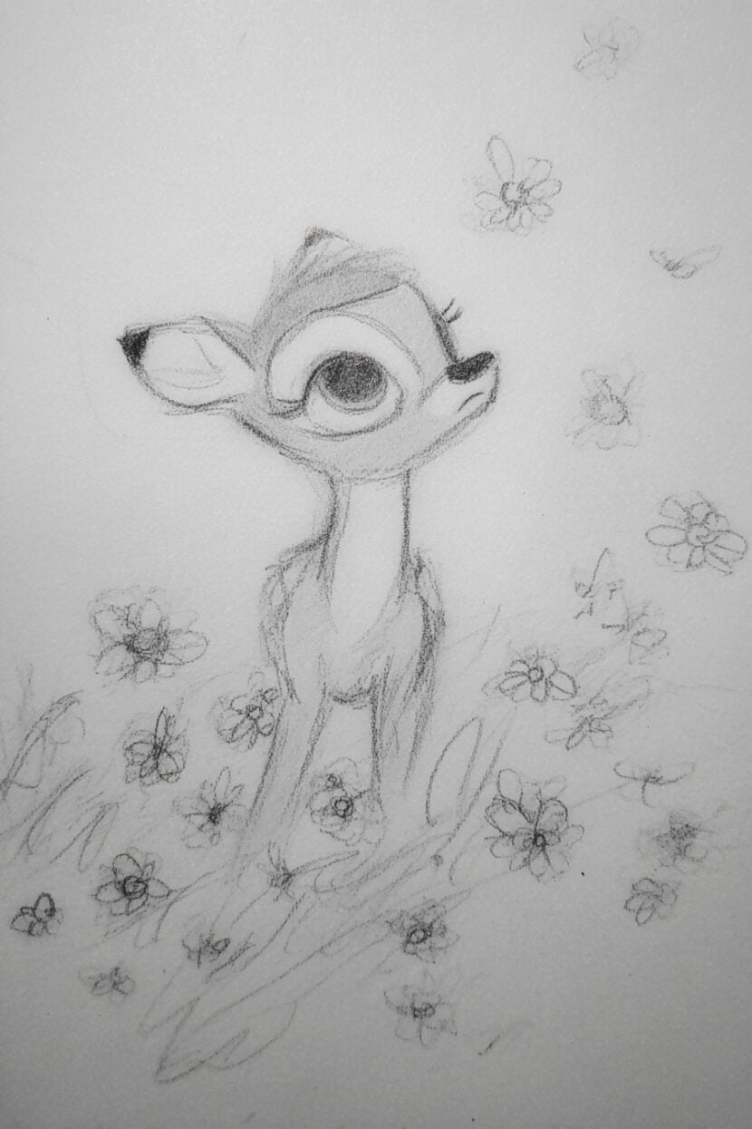 20 Cute Baby Disney Character Pencil Sketch Ideas to Melt Your Heart ...